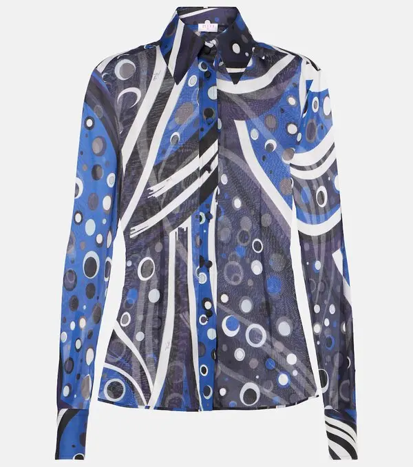 Emilio Pucci Fontane Cotton Muslin Shirt - Multicoloured