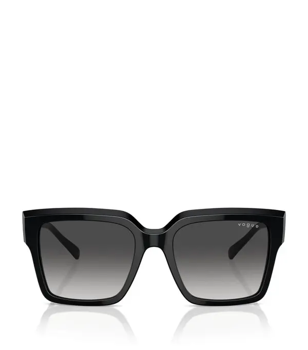 VOGUE Acetate Square Frame Sunglasses - Black
