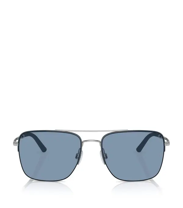 Oliver Spencer Metal R-2 Sunglasses - Blue
