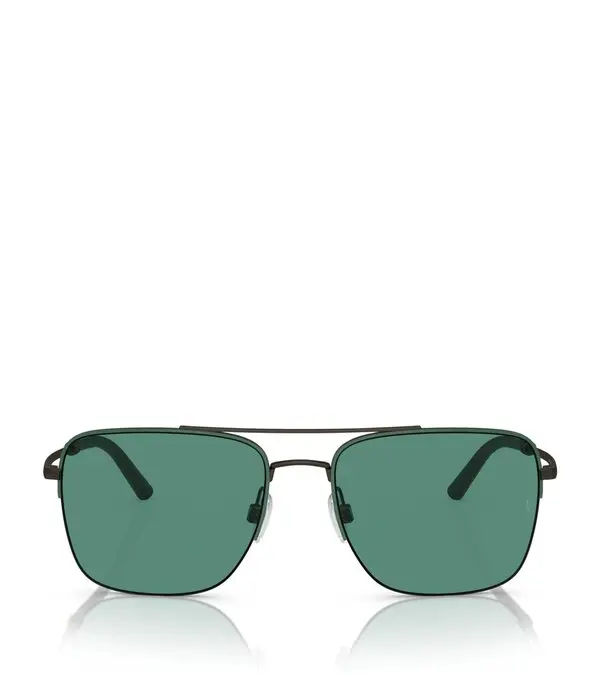 Oliver Spencer Metal R-2 Sunglasses - Metallic