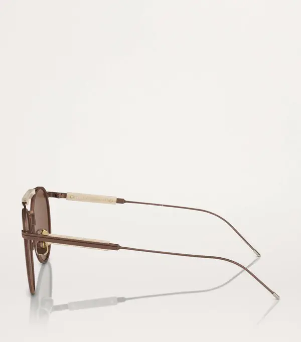 Brunello Cucinelli Injected Bc2004st Sunglasses - Brown