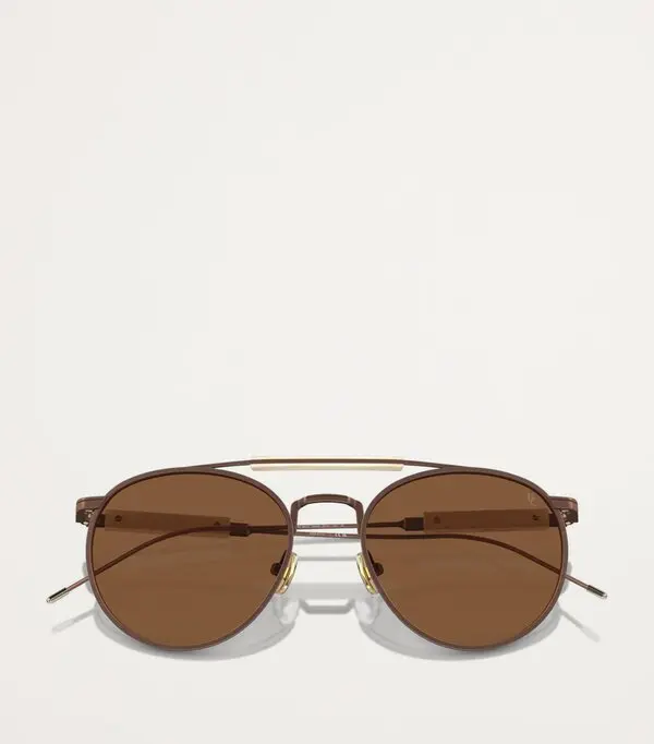 Brunello Cucinelli Injected Bc2004st Sunglasses - Brown