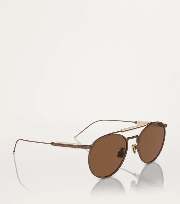Brunello Cucinelli Injected Bc2004st Sunglasses - Brown