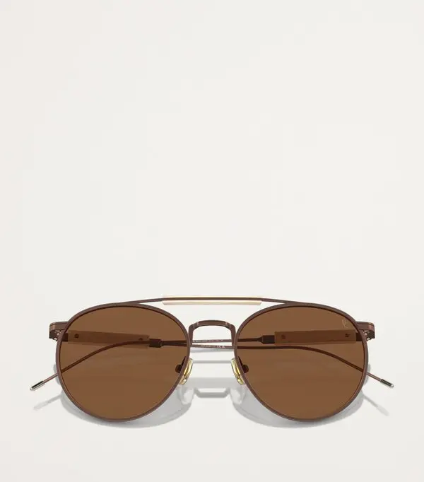 Brunello Cucinelli Injected Bc2004st Sunglasses - Brown