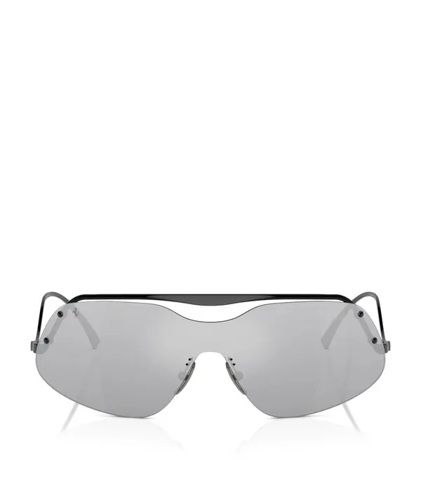FERRARI Metal Sports Sunglasses - Black