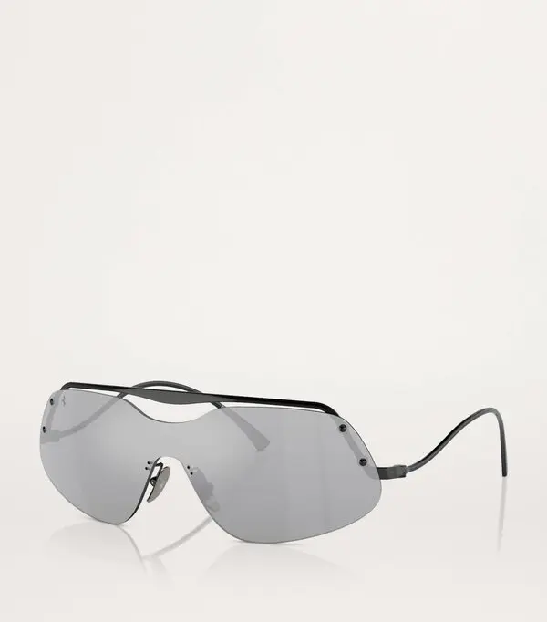 FERRARI Metal Sports Sunglasses - Black
