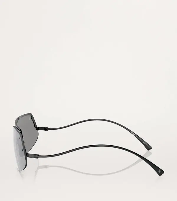 FERRARI Metal Sports Sunglasses - Black
