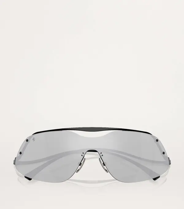 FERRARI Metal Sports Sunglasses - Black