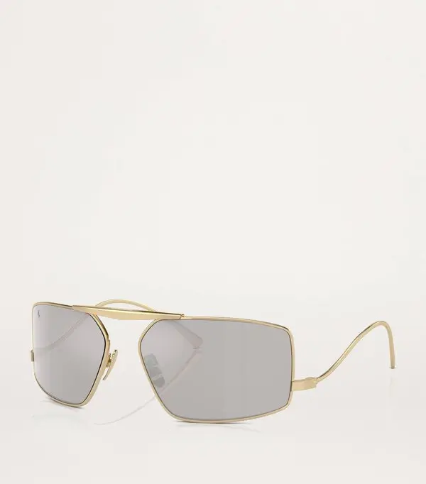 FERRARI Metal Rectangular Sunglasses - Gold
