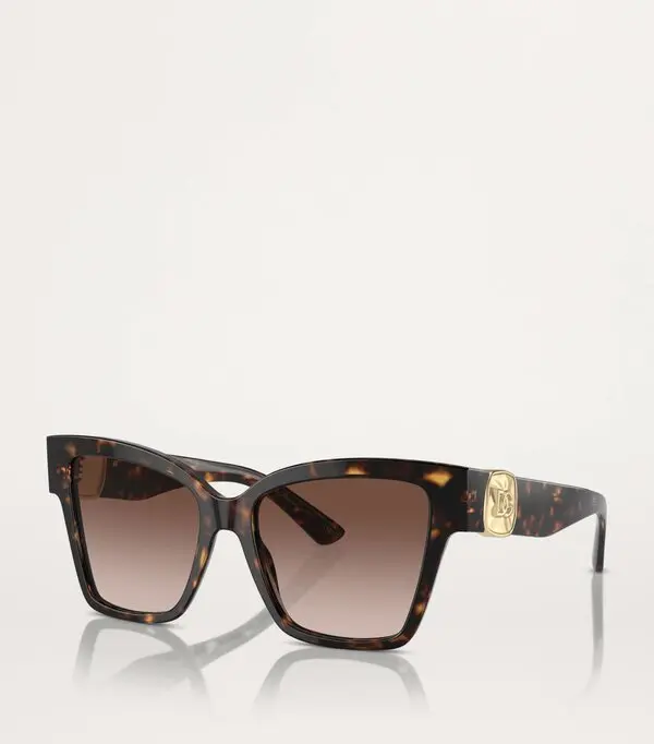 Dolce & Gabbana Acetate Cat Eye Sunglasses - Brown