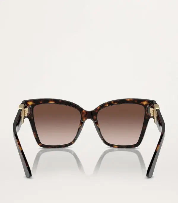 Dolce & Gabbana Acetate Cat Eye Sunglasses - Brown