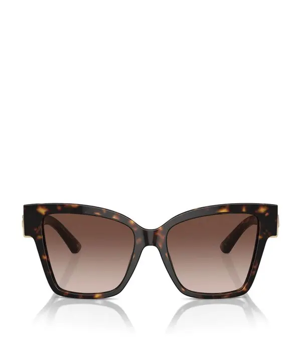 Dolce & Gabbana Acetate Cat Eye Sunglasses - Brown