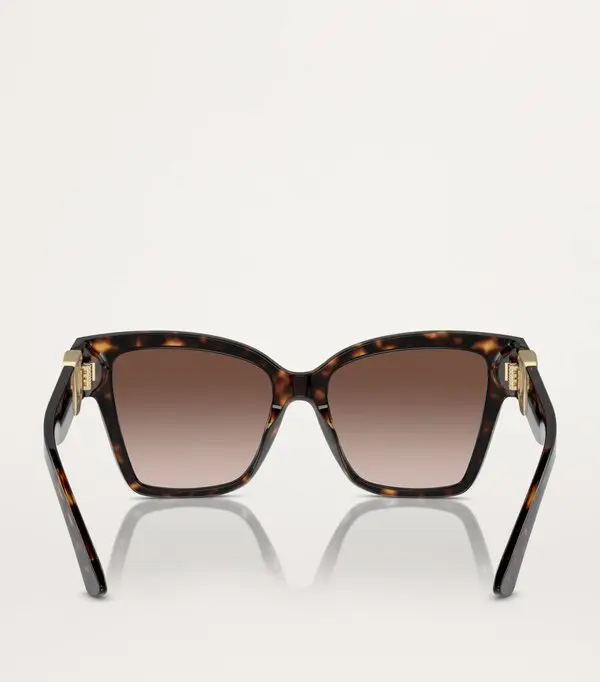 Dolce & Gabbana Acetate Cat Eye Sunglasses - Brown