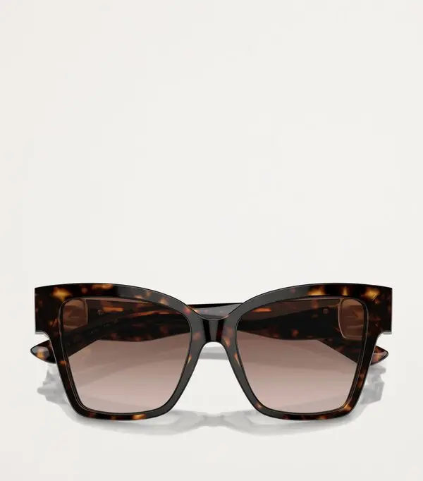 Dolce & Gabbana Acetate Cat Eye Sunglasses - Brown