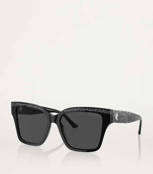 JIMMY CHOO Acetate Oversized Sunglasses - Black