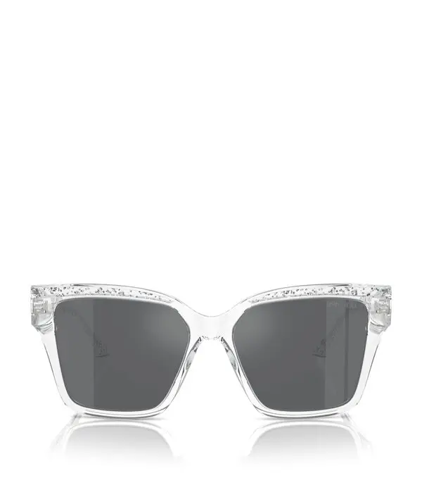 JIMMY CHOO Acetate Oversized Sunglasses - Clear