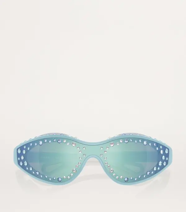 SWAROVSKI Embellished Sunglasses - Blue