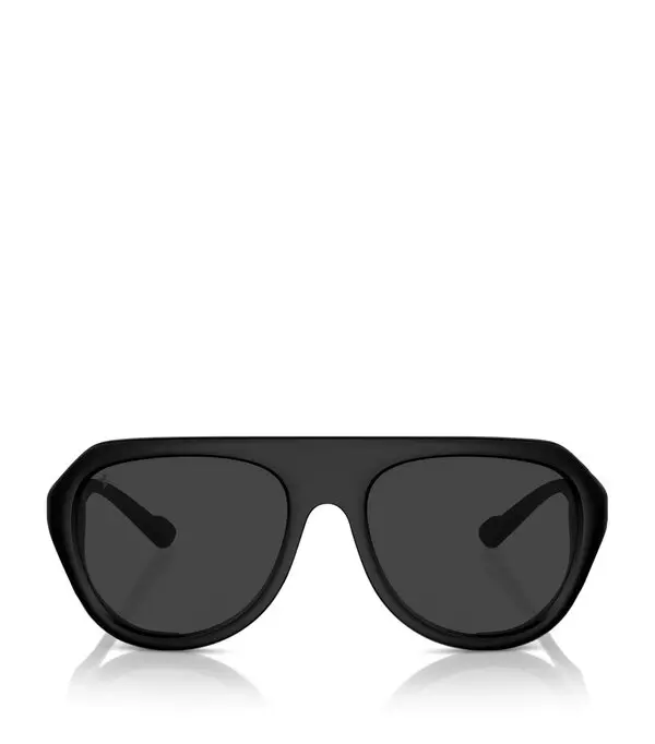 FERRARI Acetate Aviator Sunglasses - Black