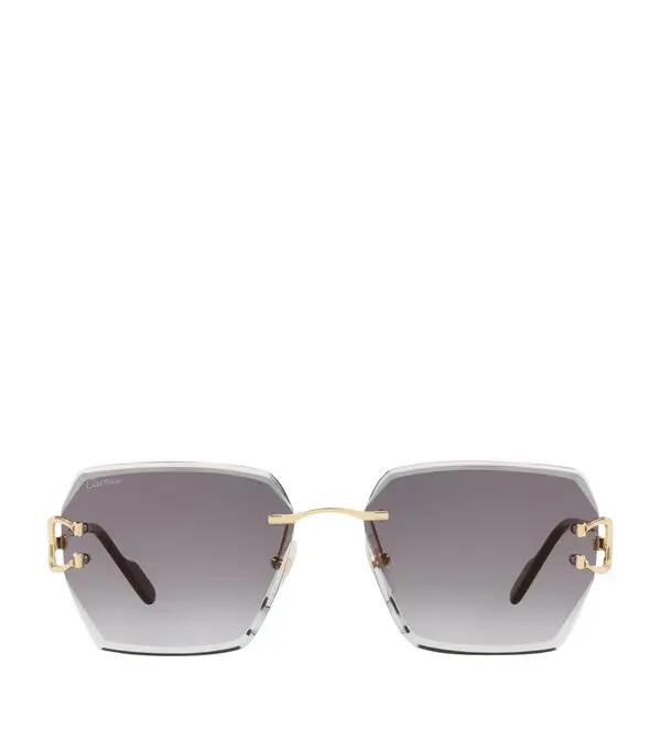 Cartier Signature C De Sunglasses - Gold