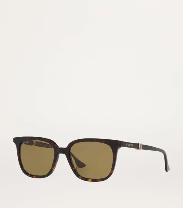 Gucci Acetate Square Frame Sunglasses - Brown