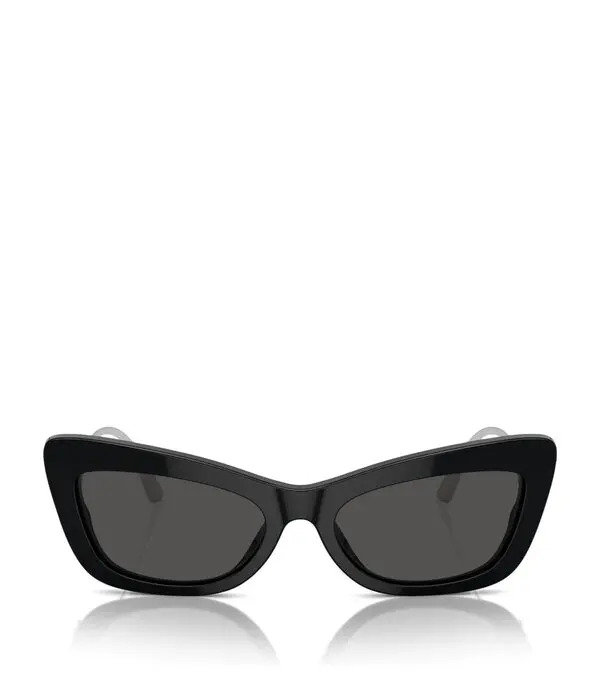 Dolce & Gabbana Acetate Cat Eye Sunglasses - Black