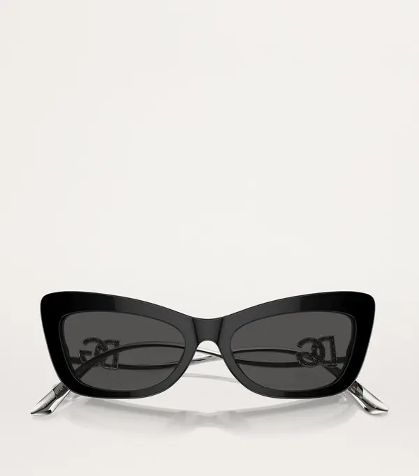 Dolce & Gabbana Acetate Cat Eye Sunglasses - Black