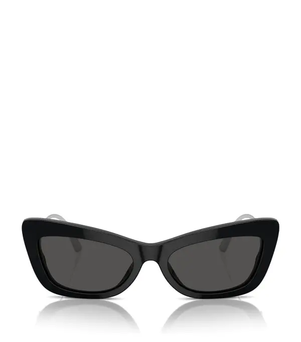 Dolce & Gabbana Acetate Cat Eye Sunglasses - Black