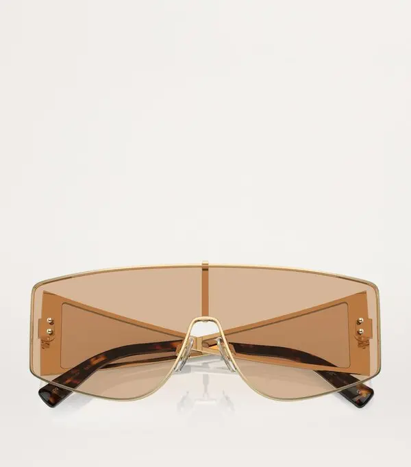 Dolce & Gabbana Metal Frame Shield Sunglasses