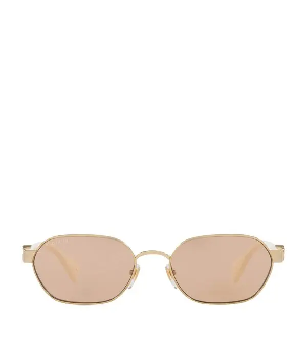 Gucci Octagon Frame Sunglasses - Gold