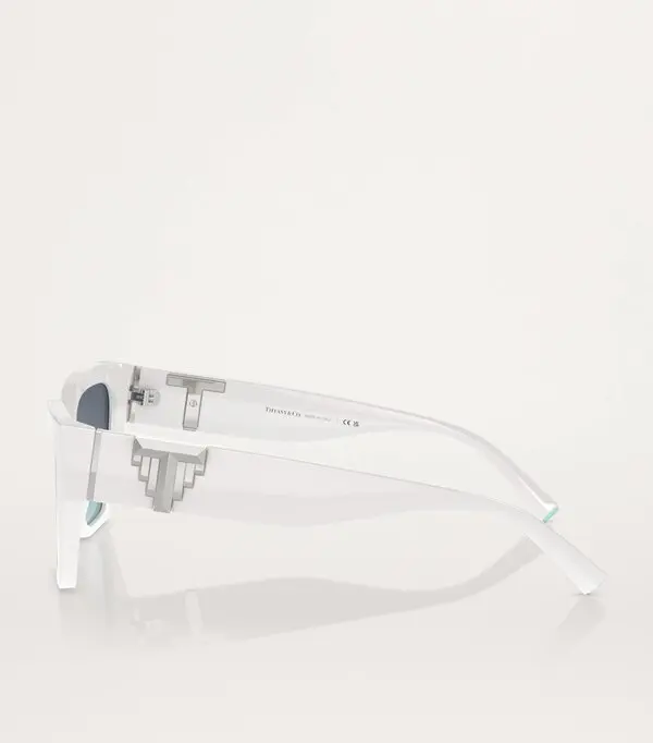 Tiffany & Co. Acetate Cat Eye Sunglasses - White