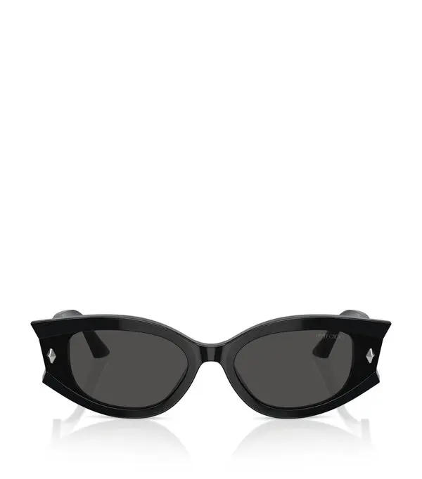 JIMMY CHOO Steel Cat Eye Sunglasses - Black
