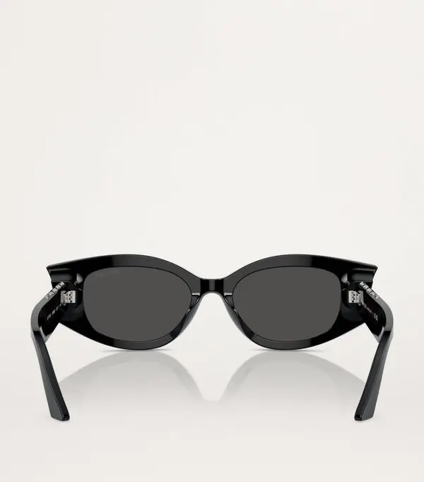 JIMMY CHOO Steel Cat Eye Sunglasses - Black