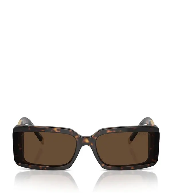 Tiffany & Co. Acetate Square Frame Sunglasses - Brown