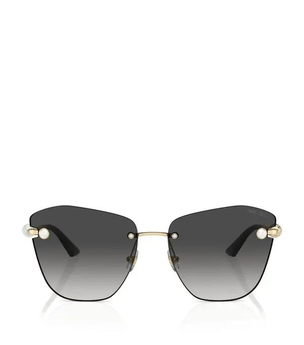 JIMMY CHOO Acetate Sunglasses - Gold