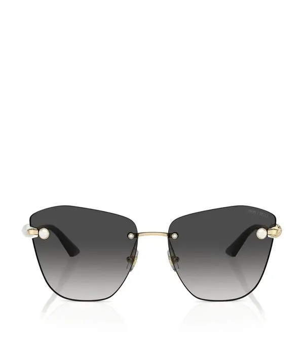JIMMY CHOO Acetate Sunglasses - Gold