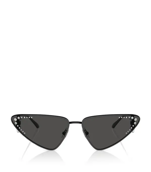 JIMMY CHOO Cat Eye Metal Sunglasses - Black