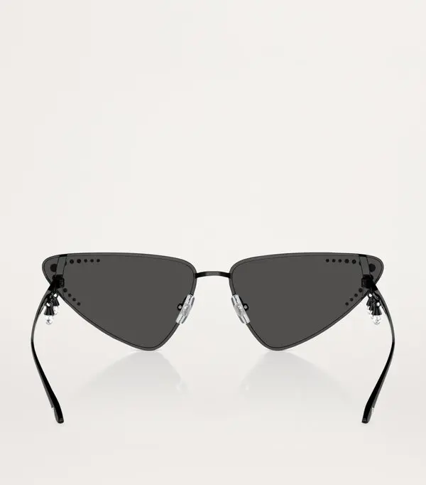 JIMMY CHOO Cat Eye Metal Sunglasses - Black