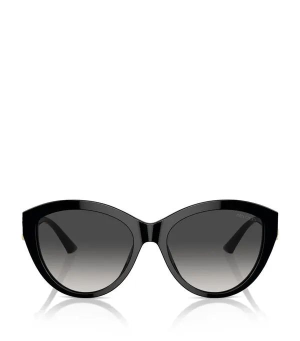 JIMMY CHOO Acetate Cat Eye Sunglasses - Black