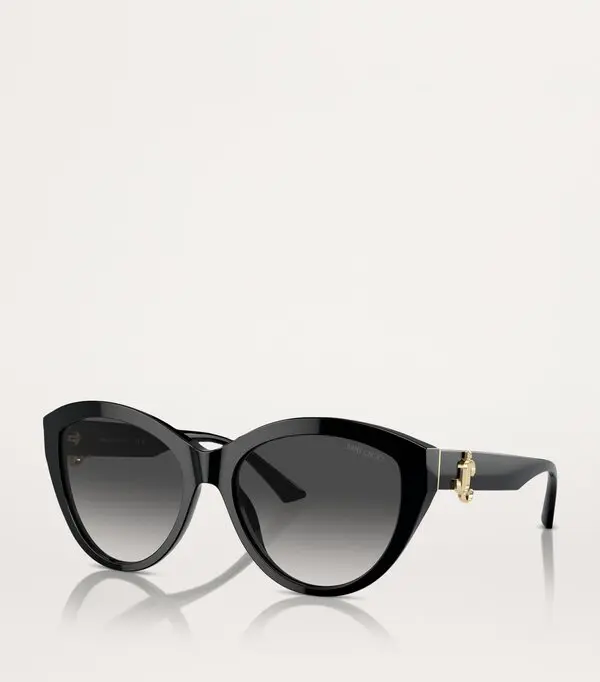 JIMMY CHOO Acetate Cat Eye Sunglasses - Black