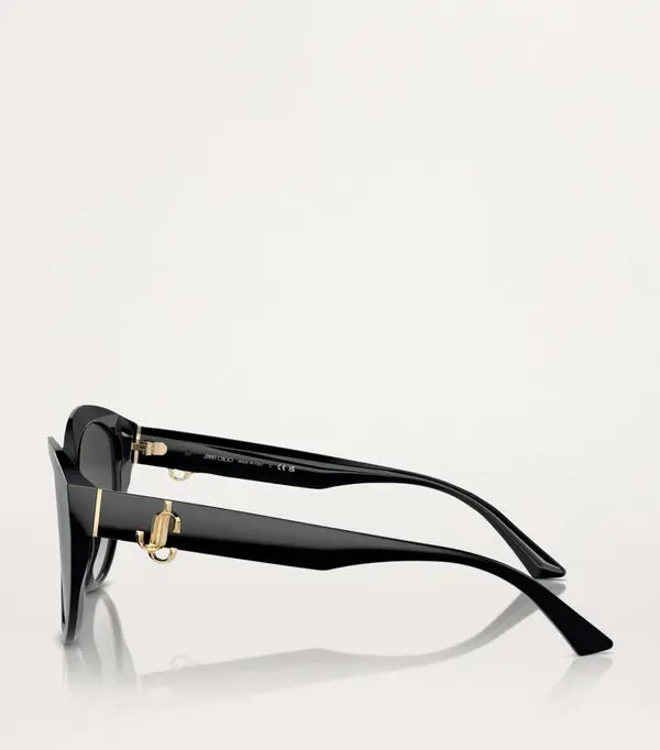 JIMMY CHOO Acetate Cat Eye Sunglasses - Black