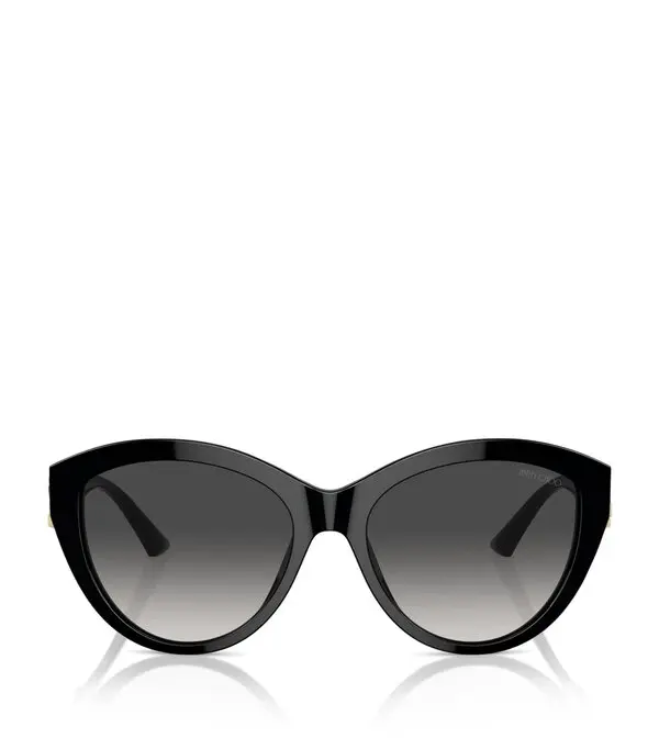 JIMMY CHOO Acetate Cat Eye Sunglasses - Black