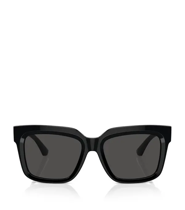 Burberry Acetate Square Frame Sunglasses - Black