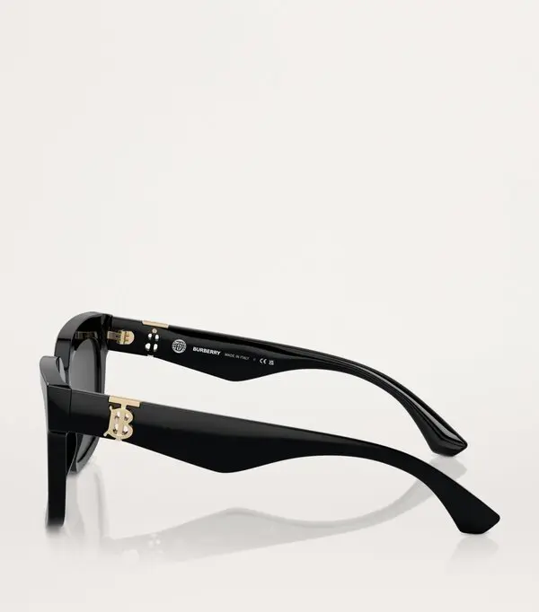 Burberry Acetate Square Frame Sunglasses - Black