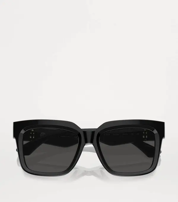 Burberry Acetate Square Frame Sunglasses - Black