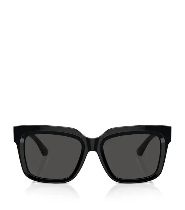Burberry Acetate Square Frame Sunglasses - Black