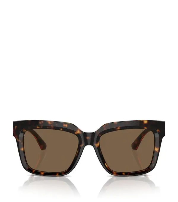 Burberry Acetate Square Frame Sunglasses - Brown