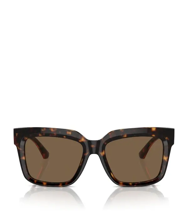 Burberry Acetate Square Frame Sunglasses - Brown