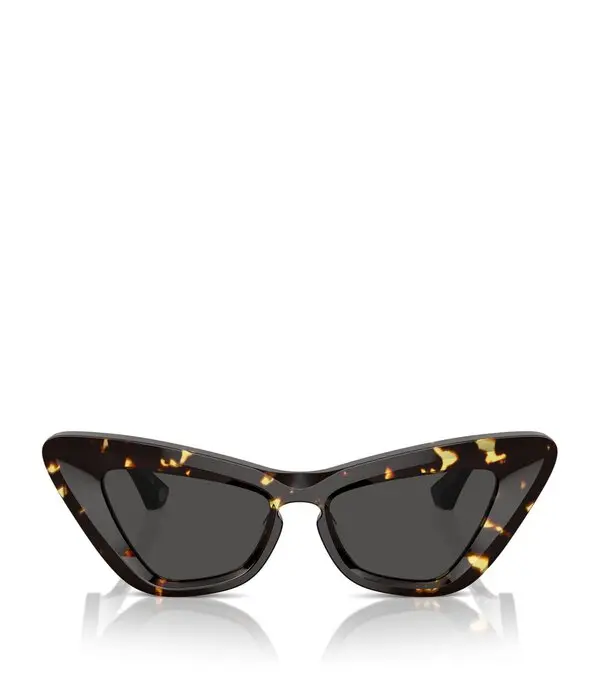 Burberry Acetate Cat Eye Sunglasses - Brown