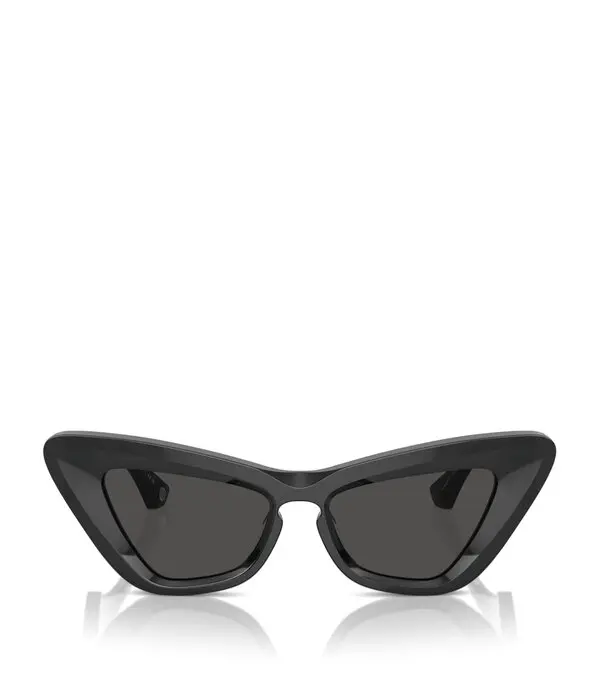 Burberry Acetate Cat Eye Sunglasses - Grey