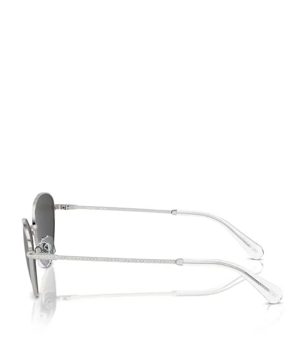 SWAROVSKI Sk7014 Metal Sunglasses - Silver